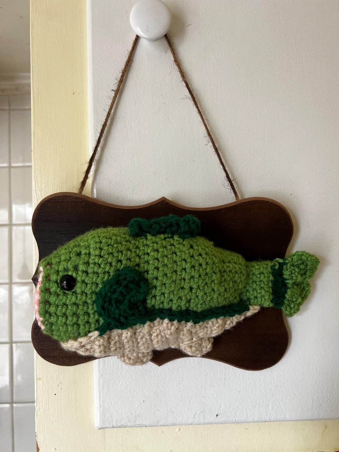 Mounted Crochet Bass - Etsy