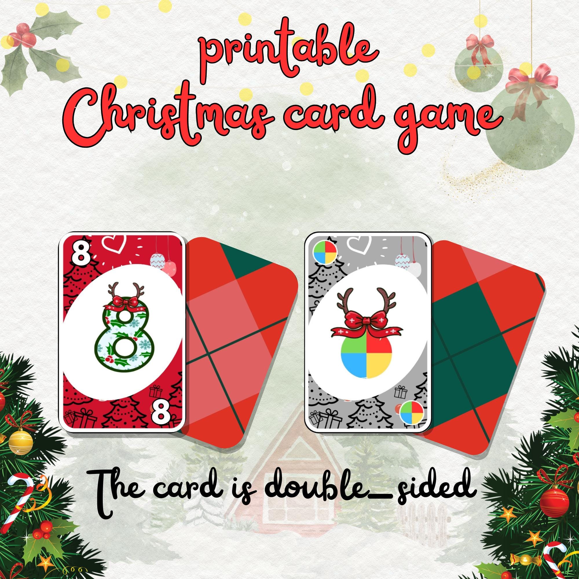 Printable Christmas Number Card Game – Kids Holiday Activity (PDF) - Etsy
