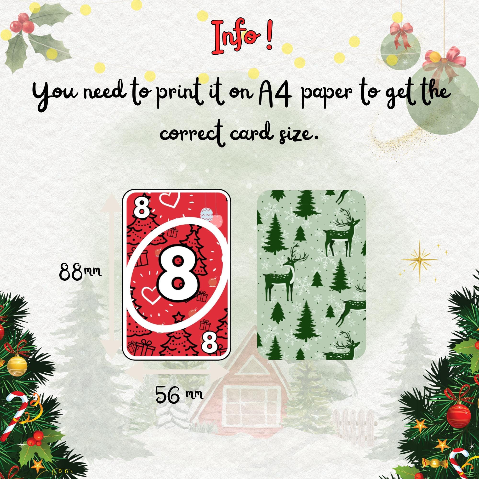 Christmas Card Game | Printable Holiday Party Game | Family Fun Game ...