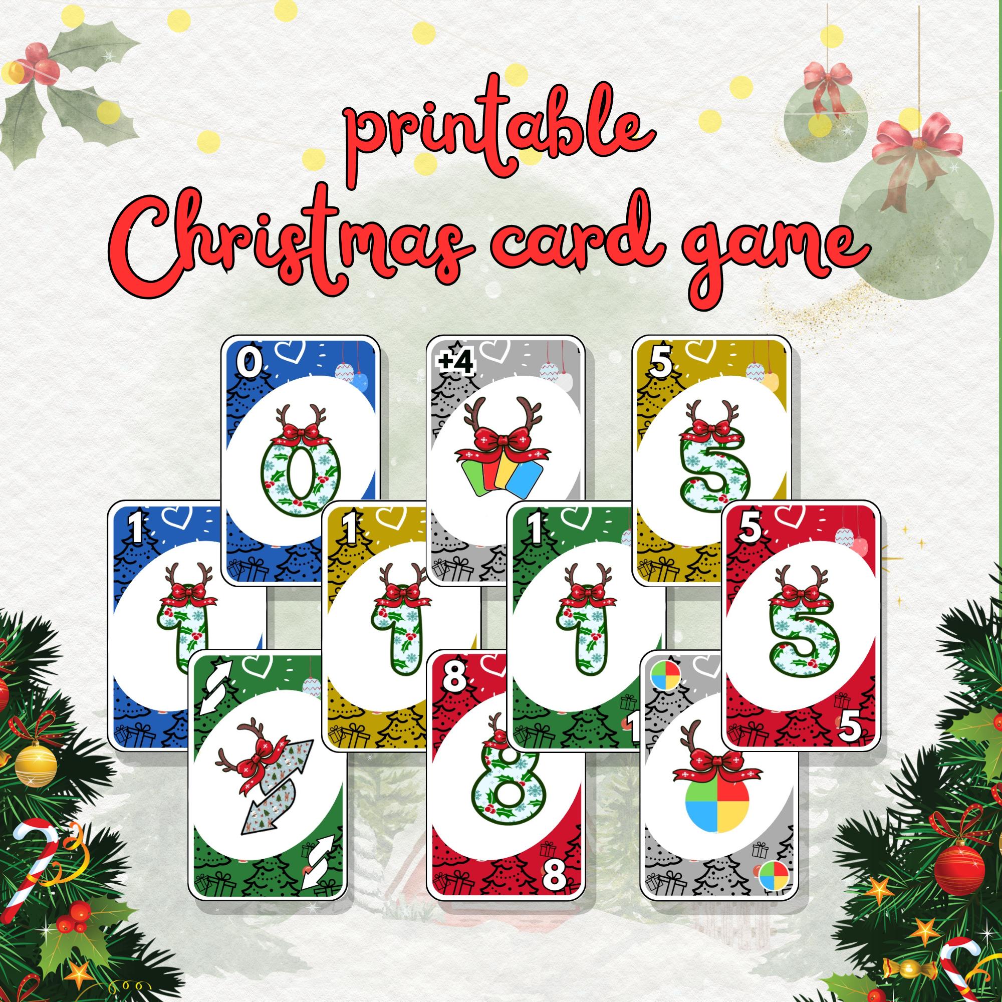 Printable Christmas Number Card Game – Kids Holiday Activity (PDF) - Etsy