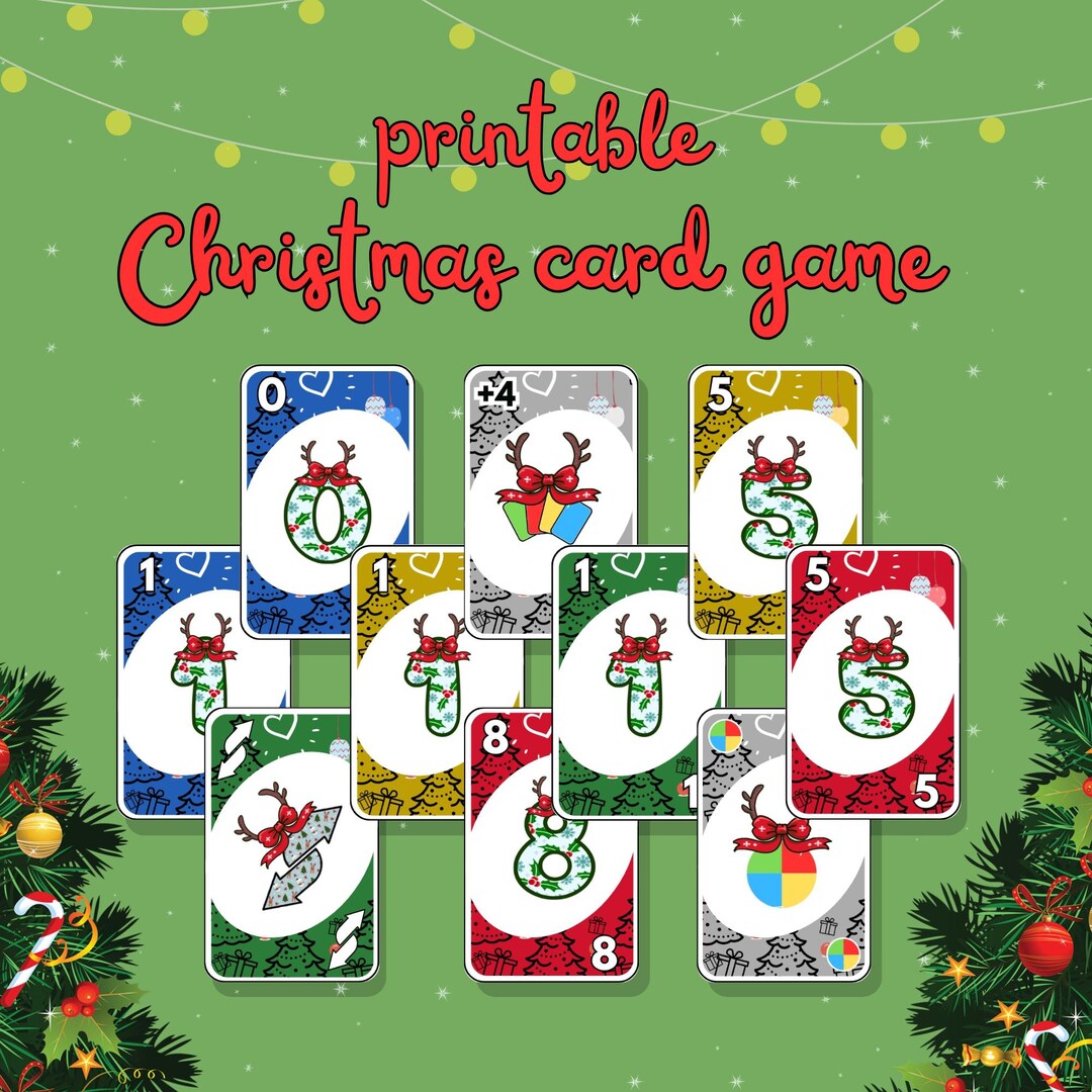 Printable Christmas Number Card Game – Kids Holiday Activity (PDF) - Etsy