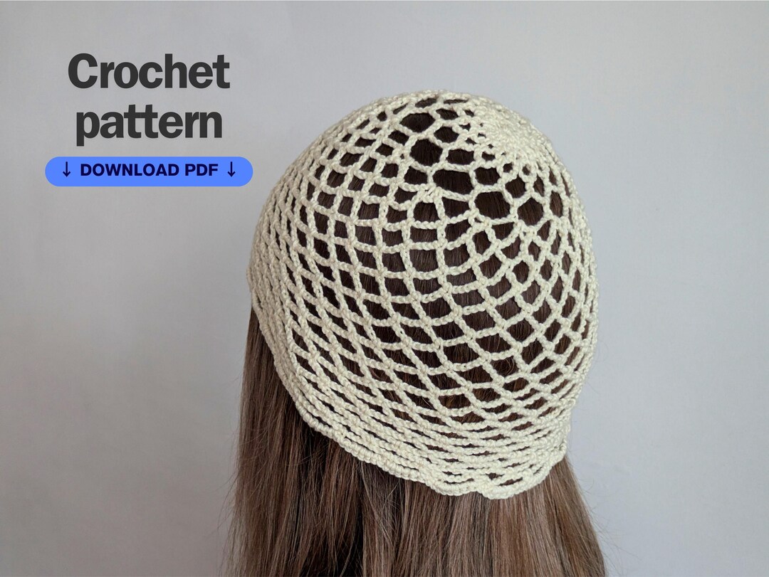 Crochet Mesh Hat Pattern - Easy Pattern for Beginners (language ...