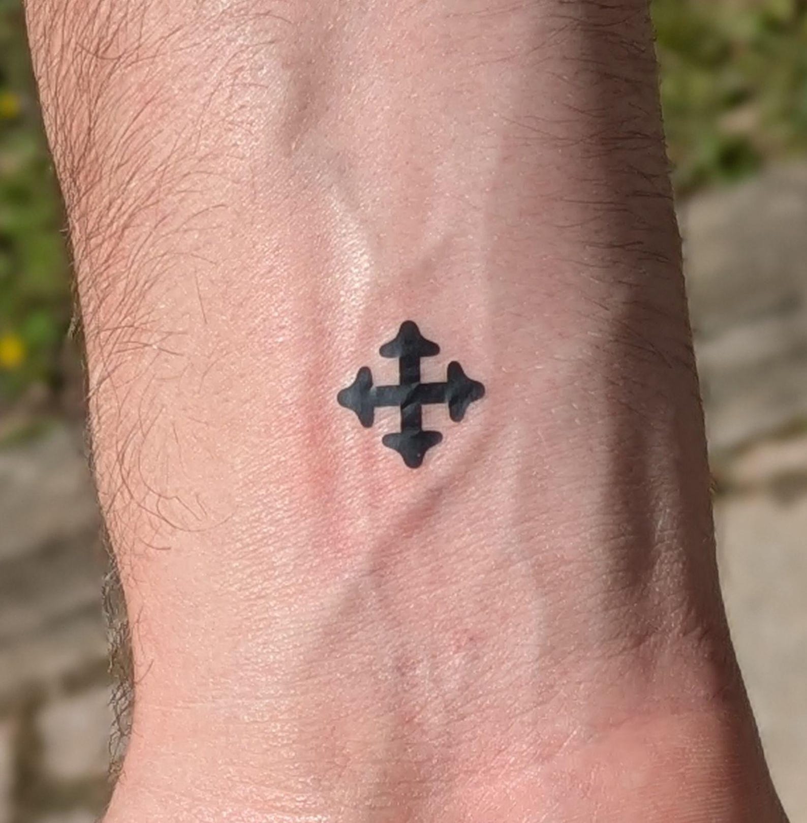 Coptic Cross Temporary Wrist Tattoo - Etsy