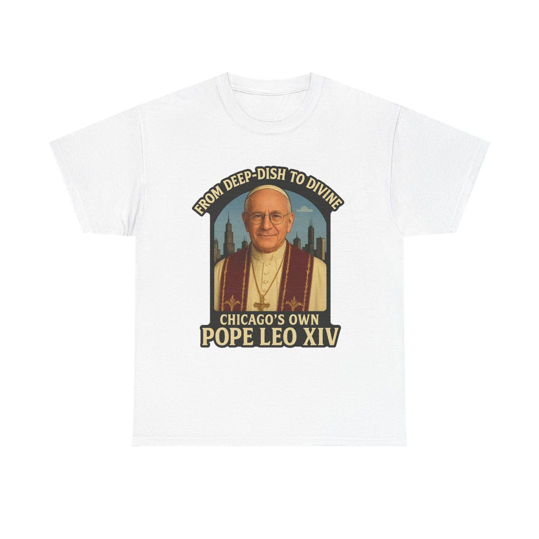 Villanova & Pope Leo XIV T-shirt Funny History Tee Chicago Roots Gift ...