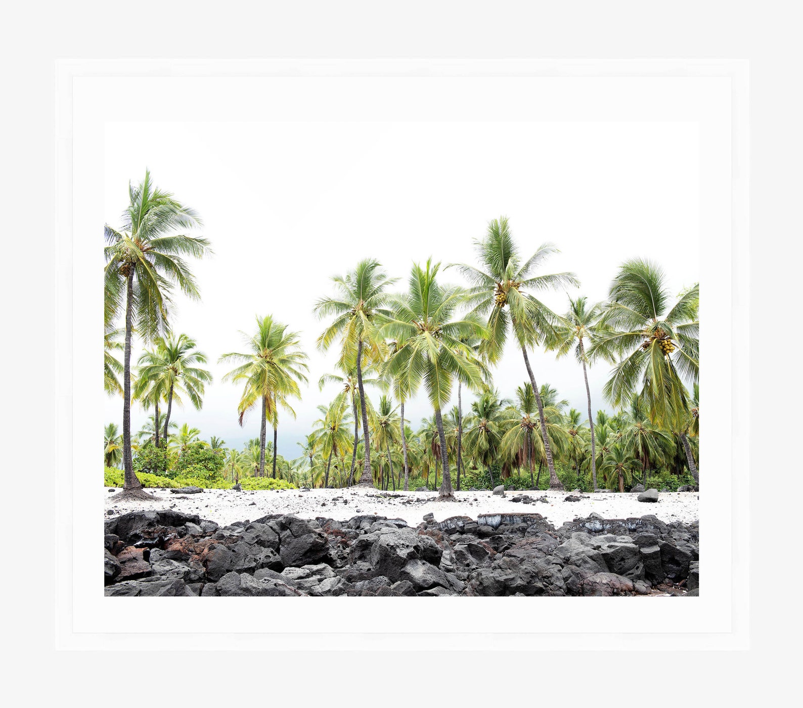 Large Beach Art Framed Beach Print Large Wall Decor Palm - Etsy