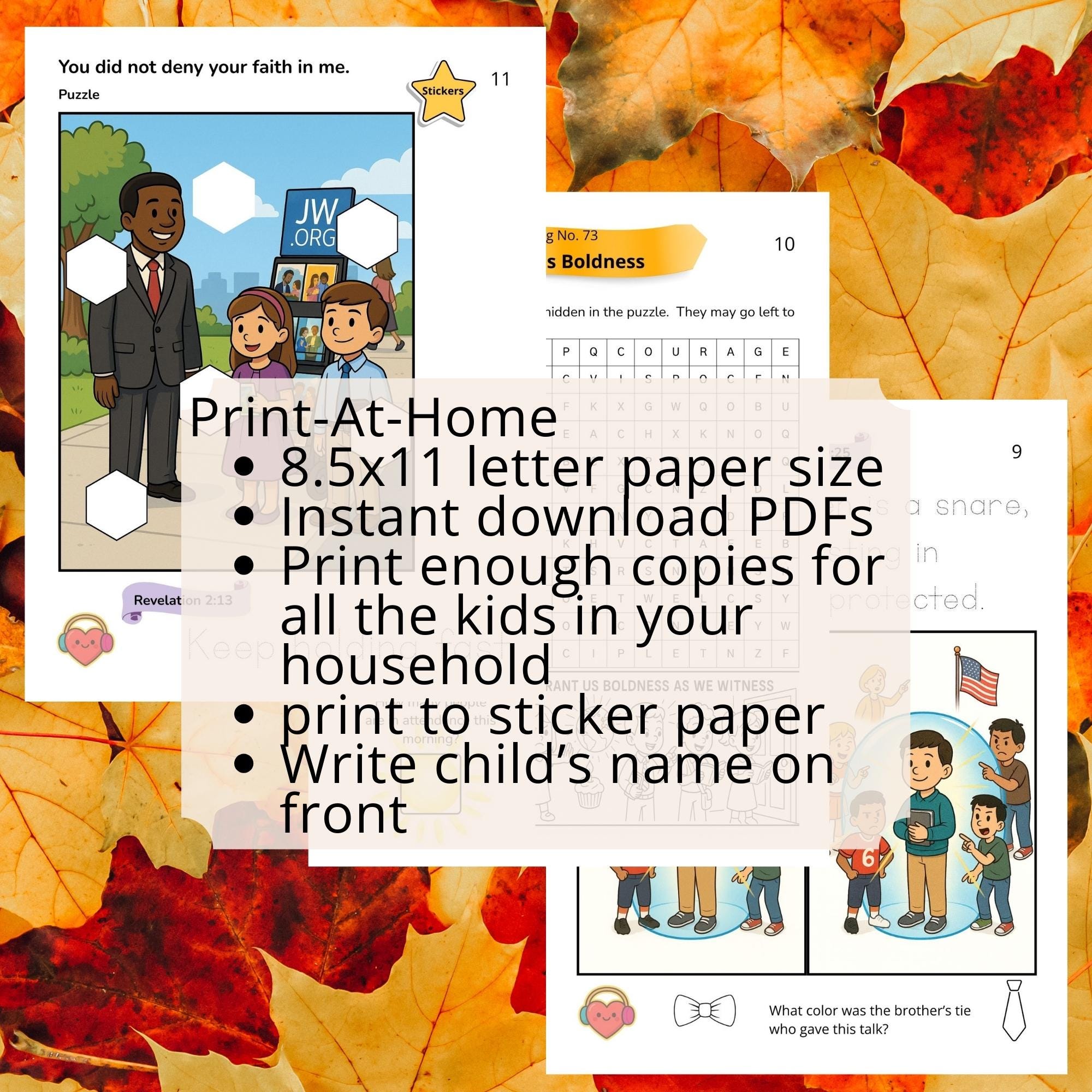 Printable JW Assembly Kids Workbook With Branch Representative 2025 ...