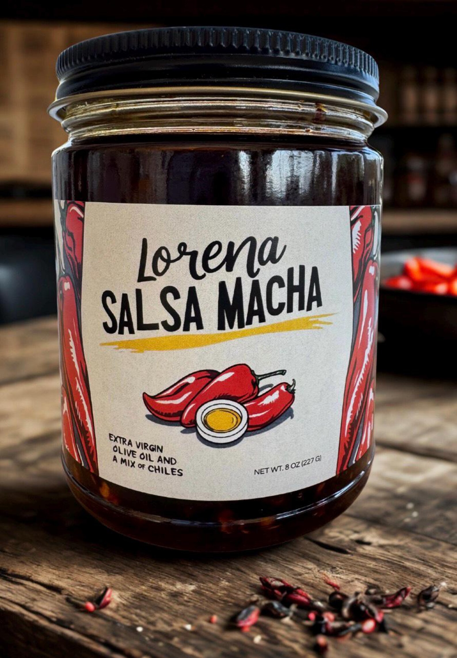 Salsa Macha / Aceite De Oliva Virgen Extra 100% (8 Oz) - Etsy