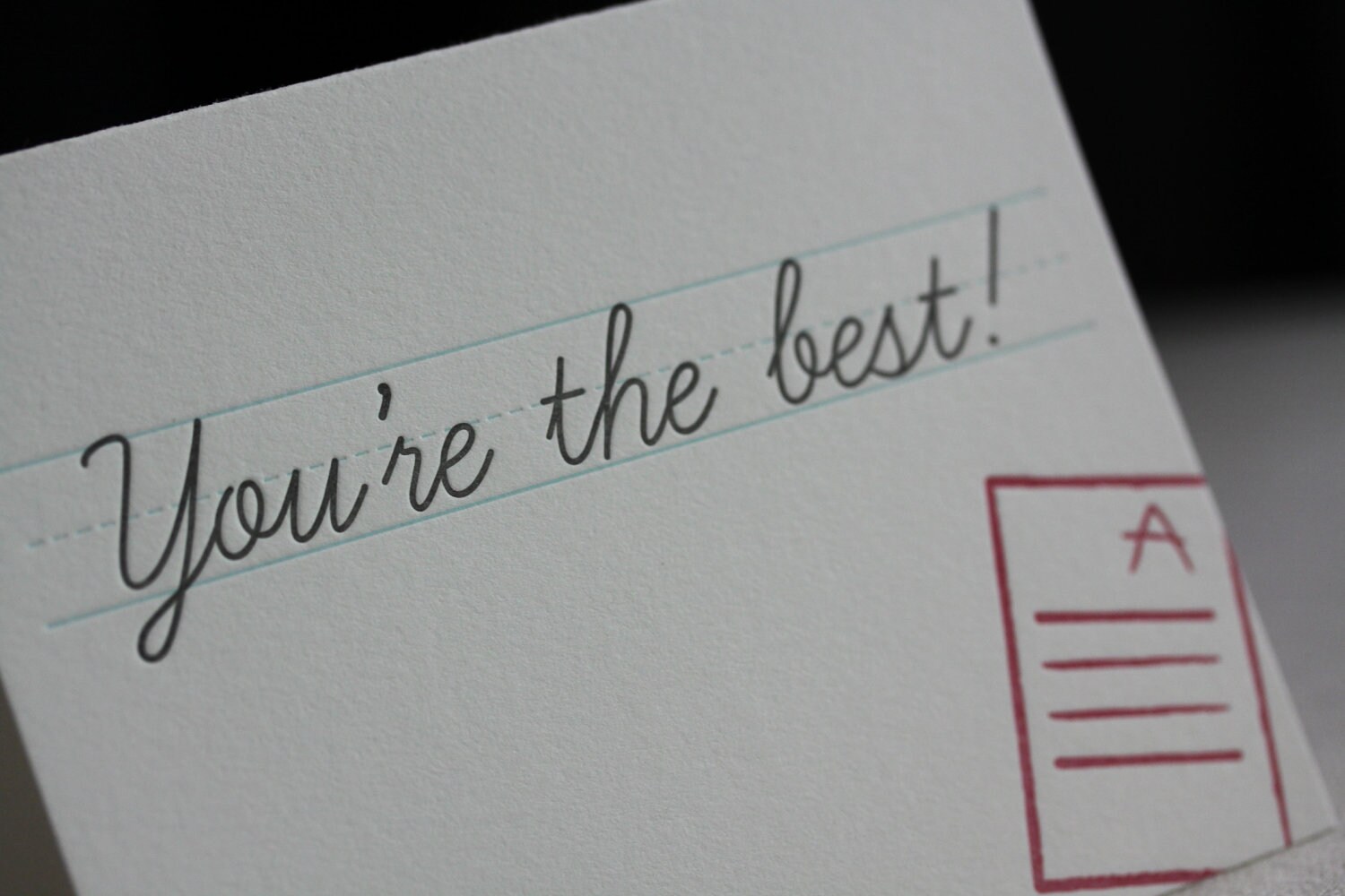 You re The Best Cursive Handwriting Lesson Letterpress Etsy You re The Best Cursive Handwriting Lesson Letterpress Etsy