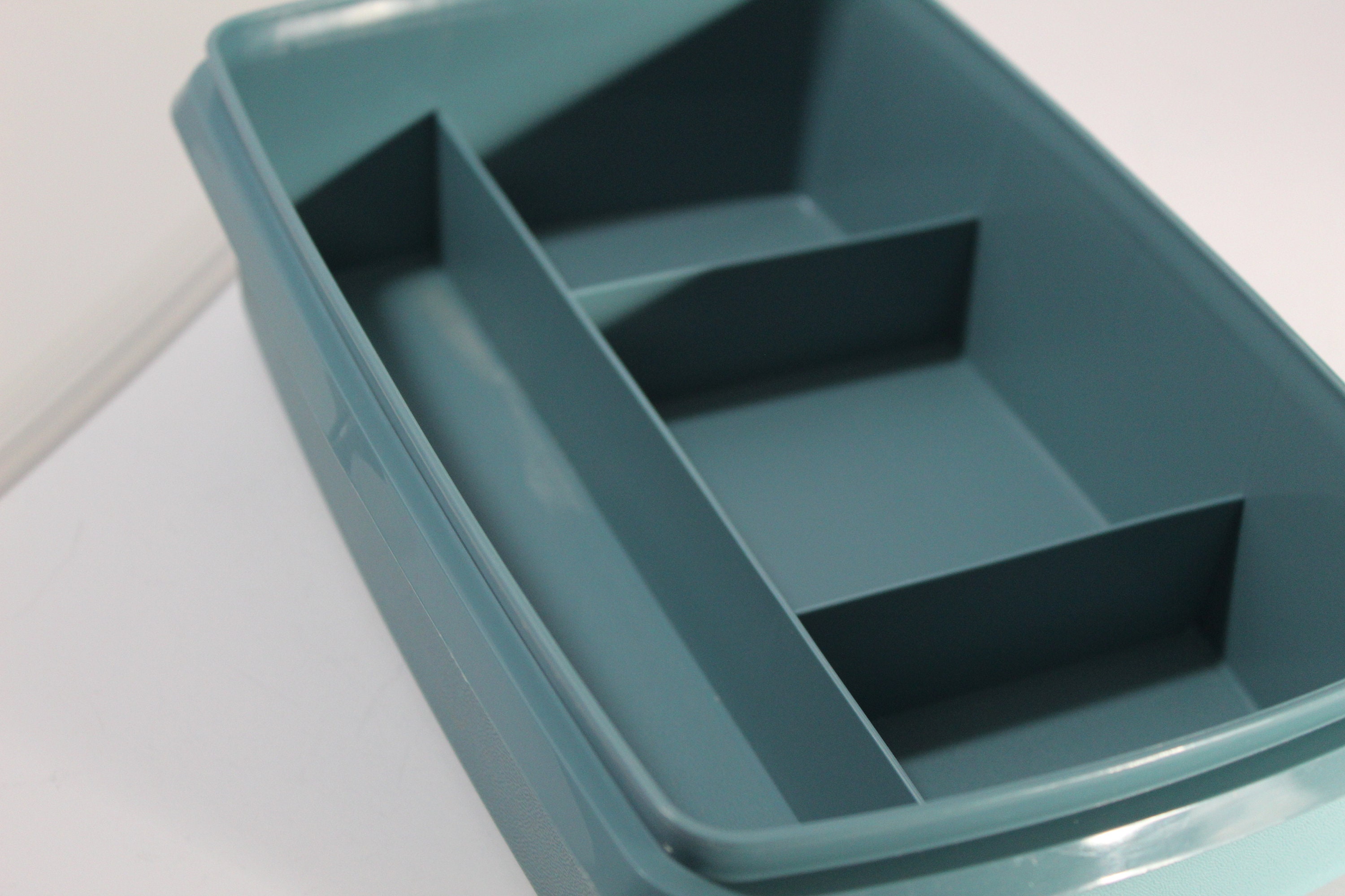 Vintage Tupperware Blue Tuppercraft Container, 2 Piece Storage Unit ...
