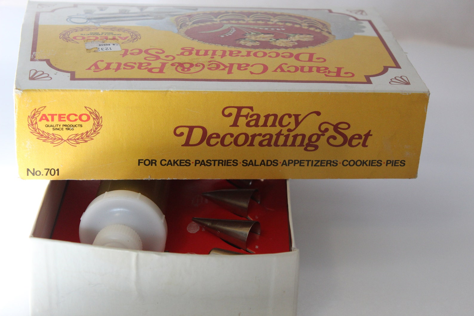 Ateco Fancy Cake and Pastry Decorating Set No. 701 - Etsy