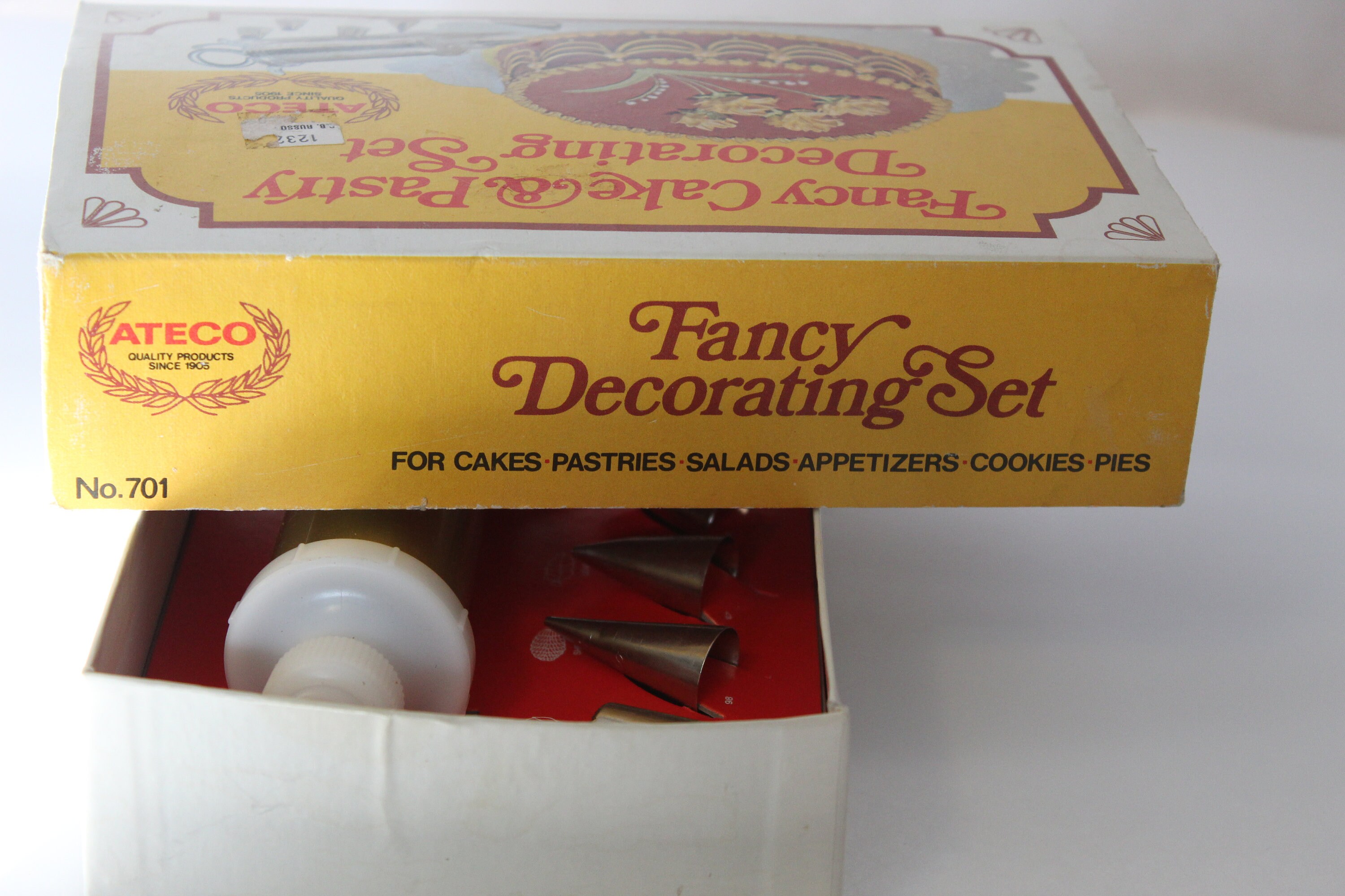 Ateco Fancy Cake and Pastry Decorating Set No. 701 - Etsy