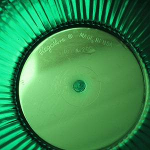 Vintage Regaline N200 Forest Green Plastic Pedestal Bowl 9" Size, Table ...