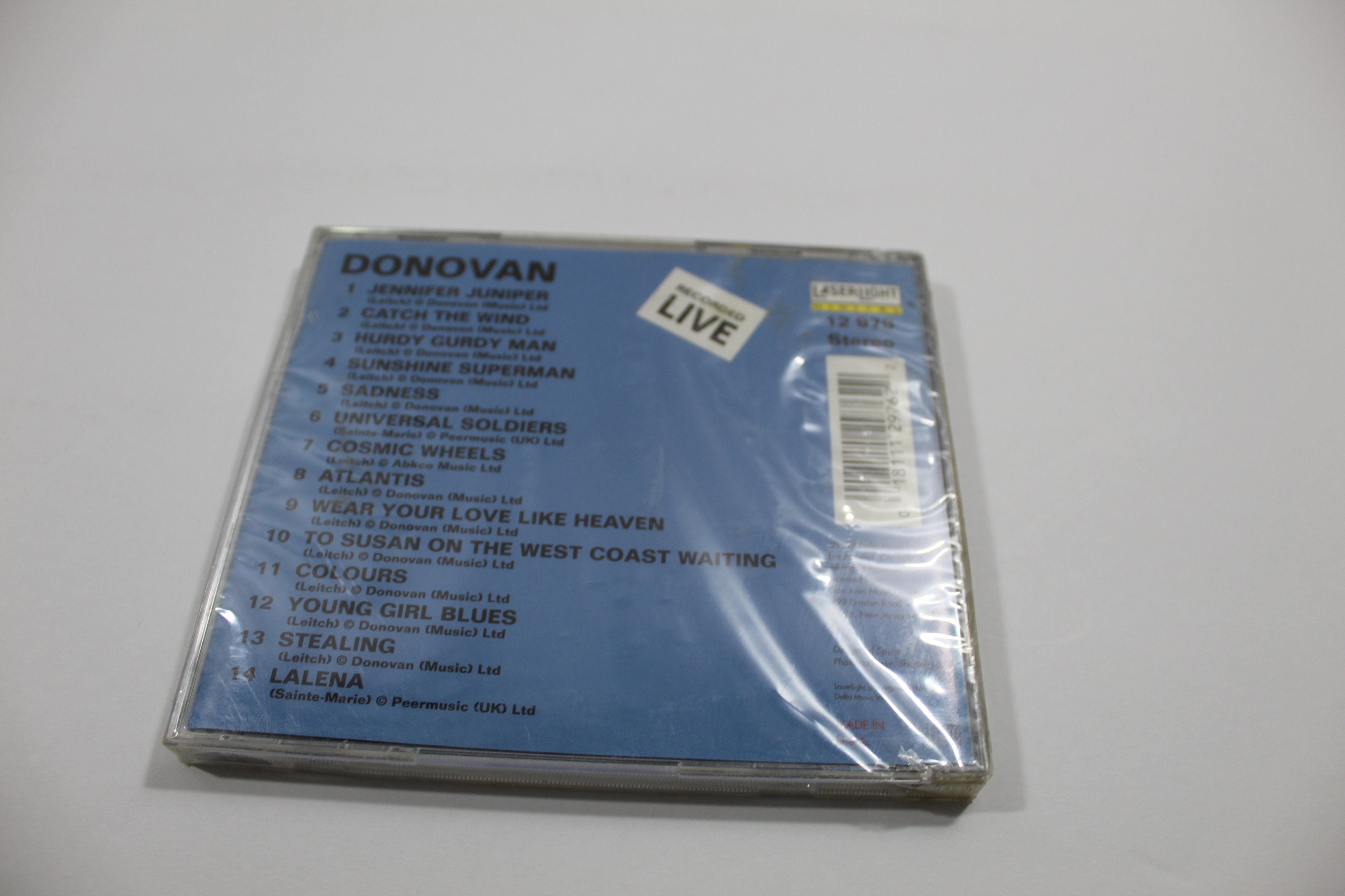 1997 Donovan Greatest Hits Acoustic Live CD New in Package - Etsy