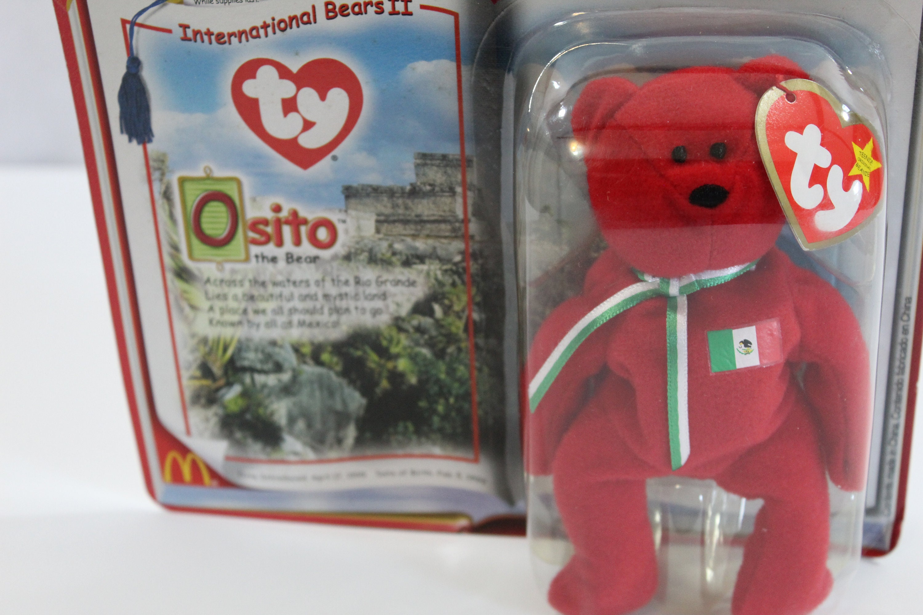 Osito the Bear Retired TY Teenie Beanie, 2000 Mcdonald TY Teenie Beanie ...