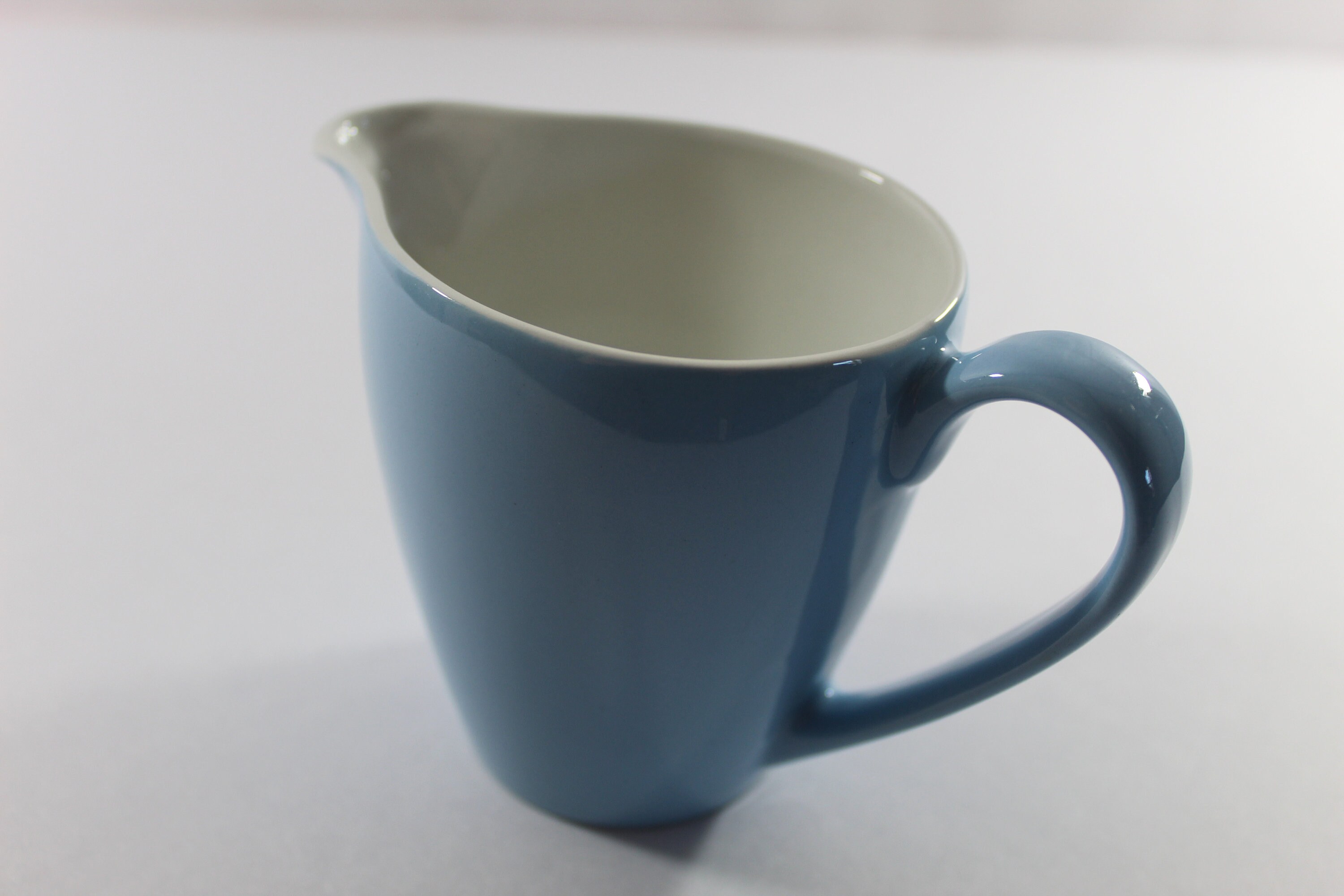 Vintage Johnson Bros England Baby Blue Creamer, Long Handled Blue and ...