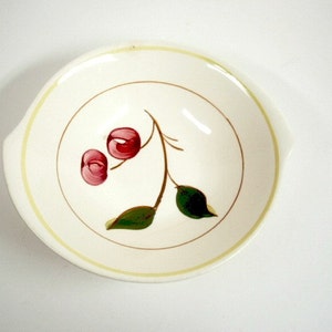 Vintage Blue Ridge Pottery Lug Bowl, Hand Painted Skyline Style Bowl - Etsy