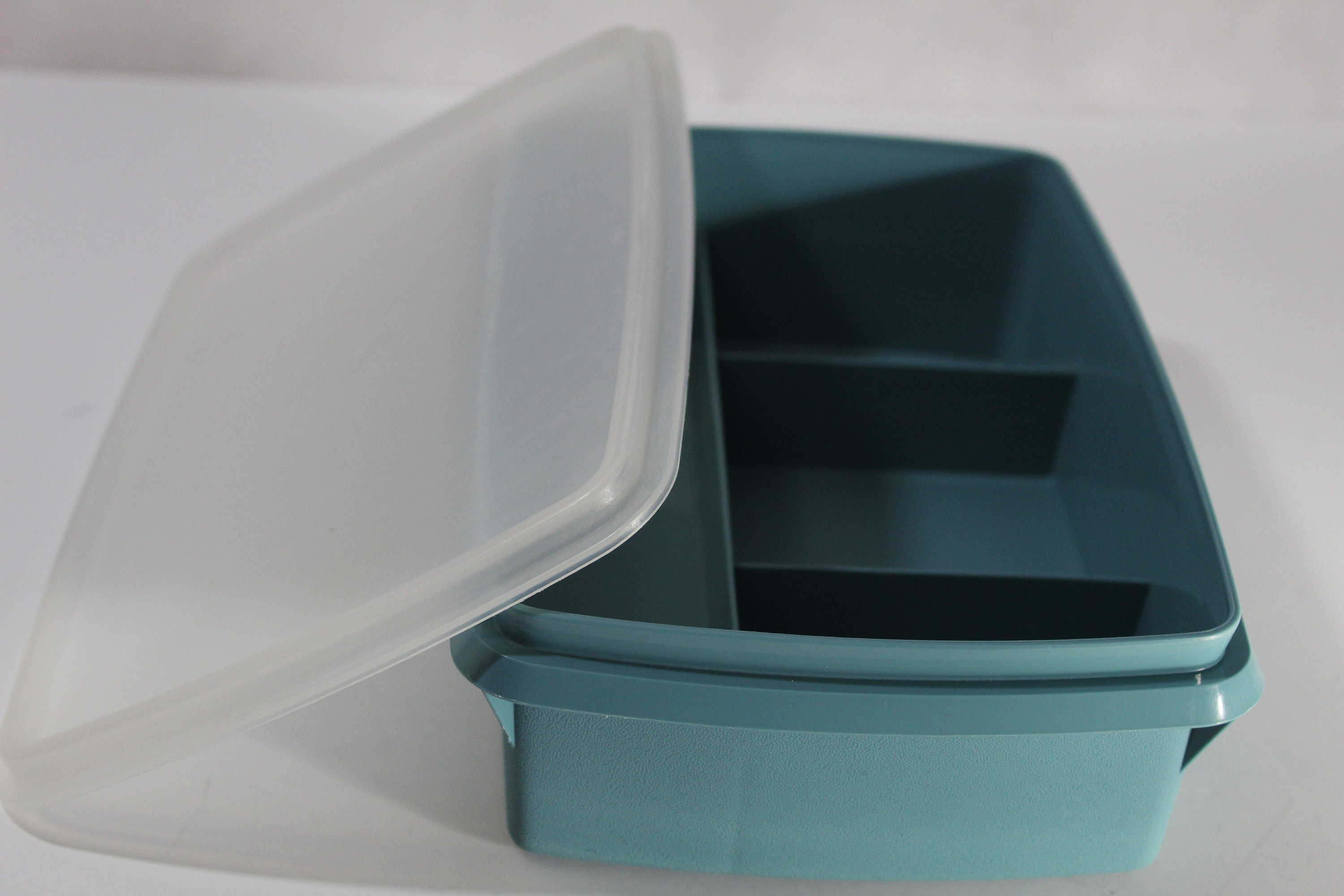 Vintage Tupperware Blue Tuppercraft Container, 2 Piece Storage Unit ...