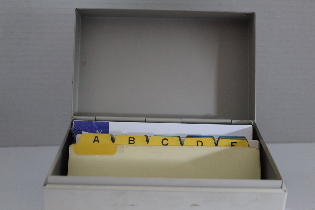 Vintage Globe-weiss Steel Index Card File Cabinet, Industrial Chic ...