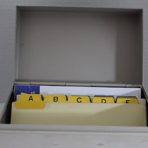 4x6 Index Card File Cabinet - Etsy