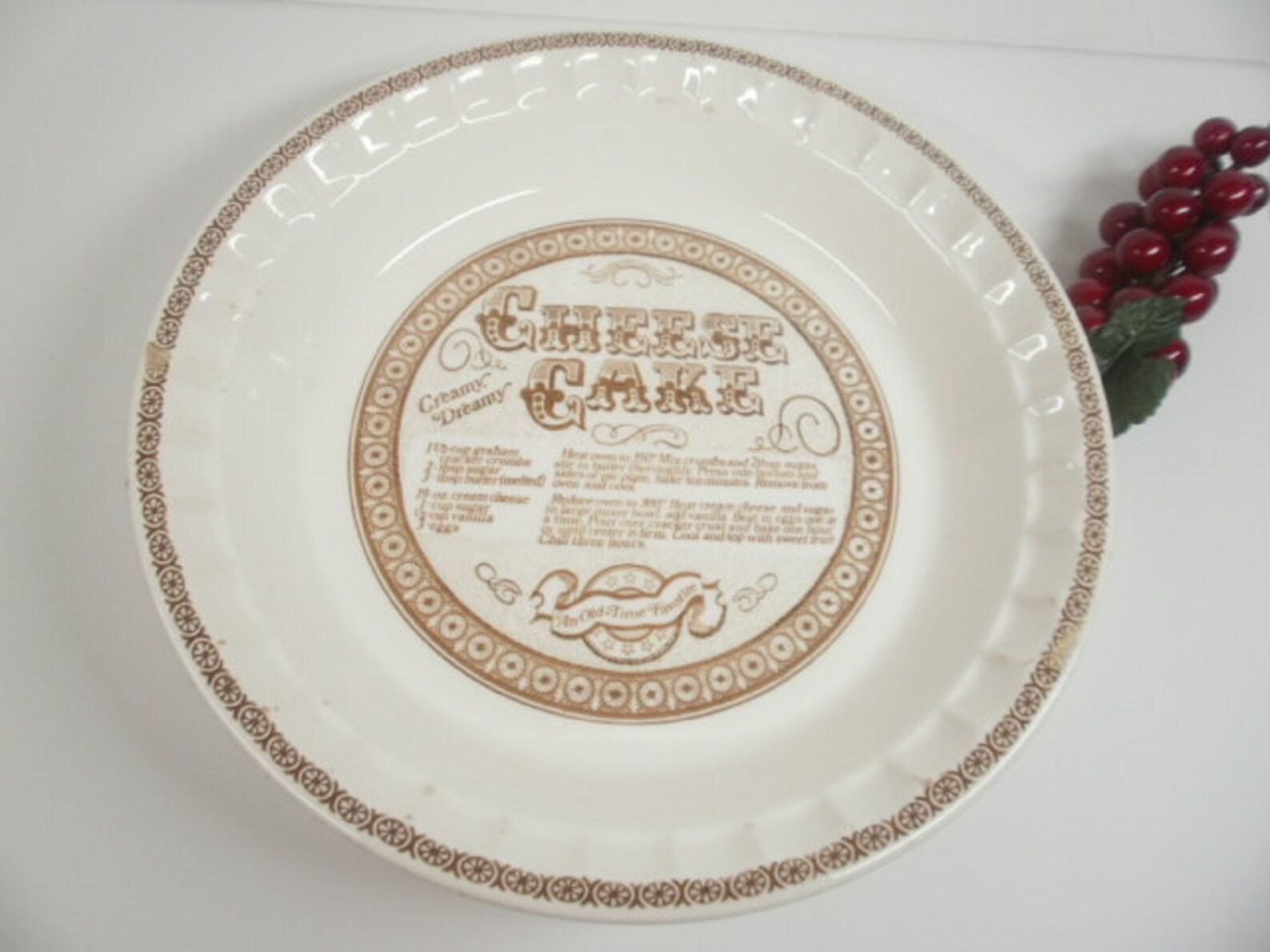 Vintage Cheese Cake Baker Pan Royal China Baking Pan Pie - Etsy