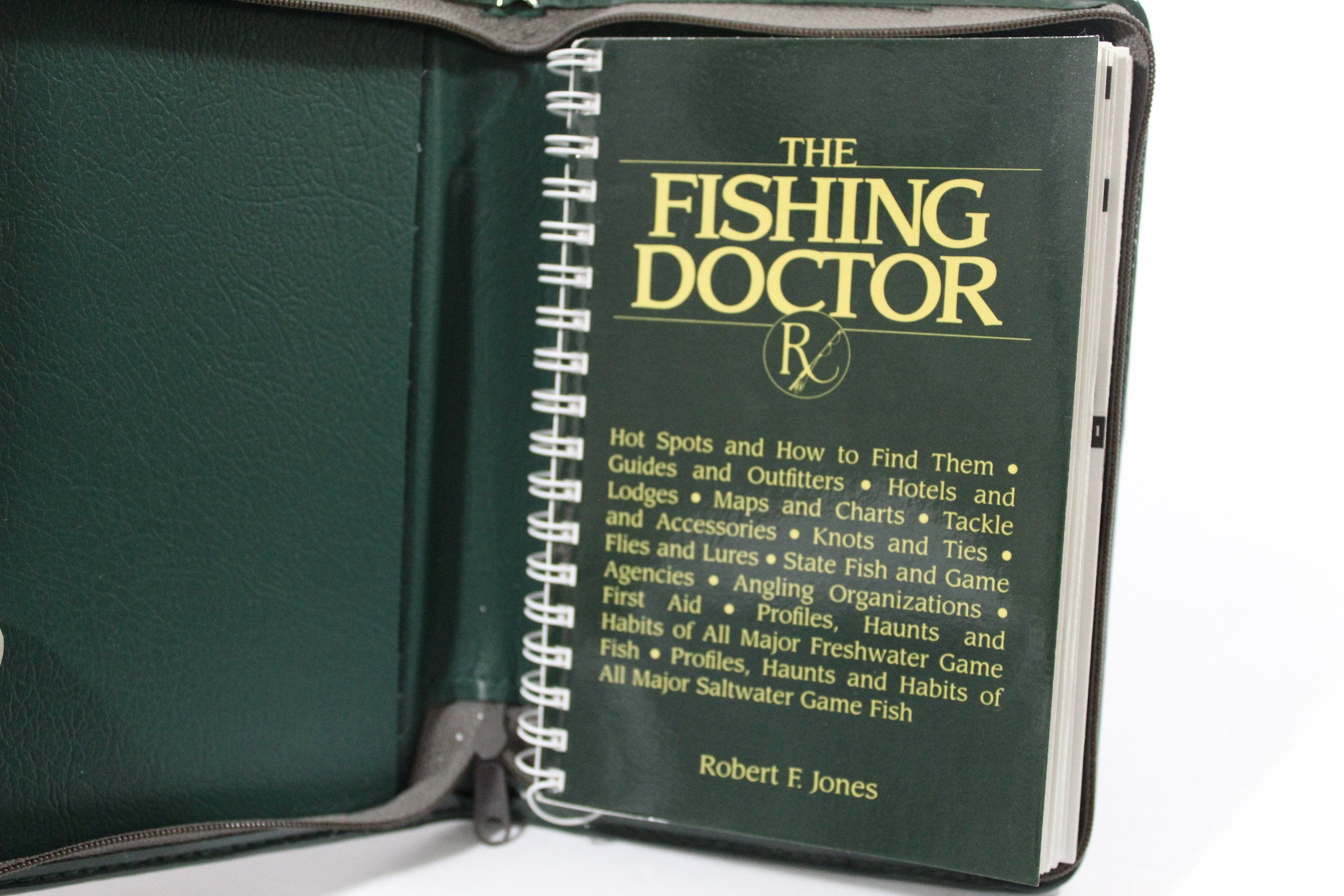 1992 the Fishing Doctor by Robert F Jones, Vinyl Covered Spiral Bound ...