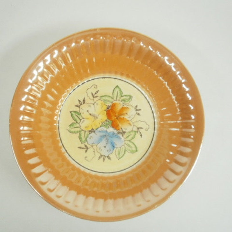 Peach Lusterware - Etsy