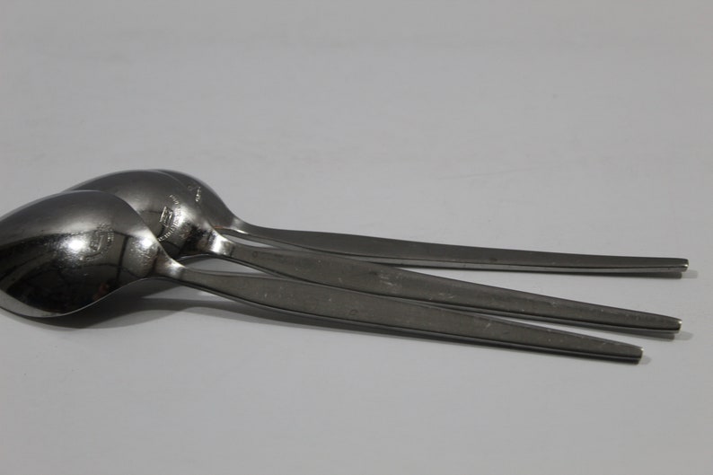 3 Vintage Epic Oval Soup Spoons, Custom Stainless Japan Prince Place ...