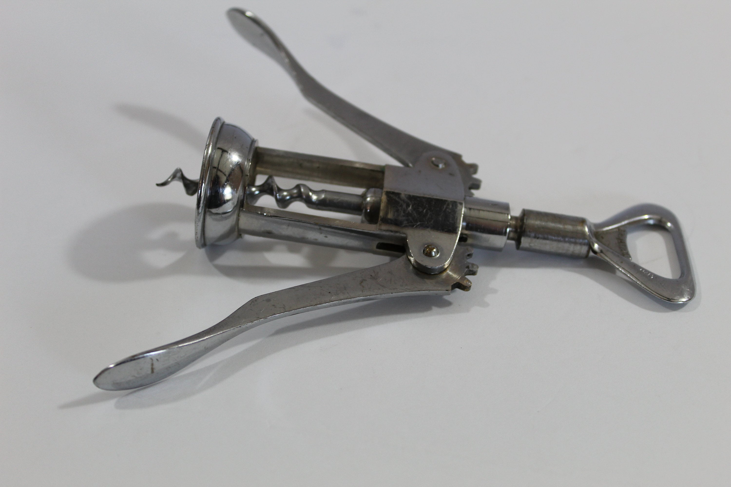 Vintage Brevettato Italy Corkscrew Bottle Opener, Stainless Steel - Etsy