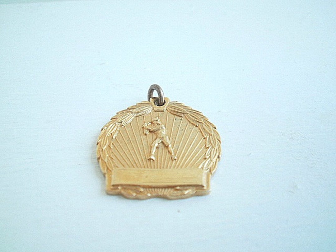 Vintage Terryberry Baseball Pendant Charm 24K GP - Etsy