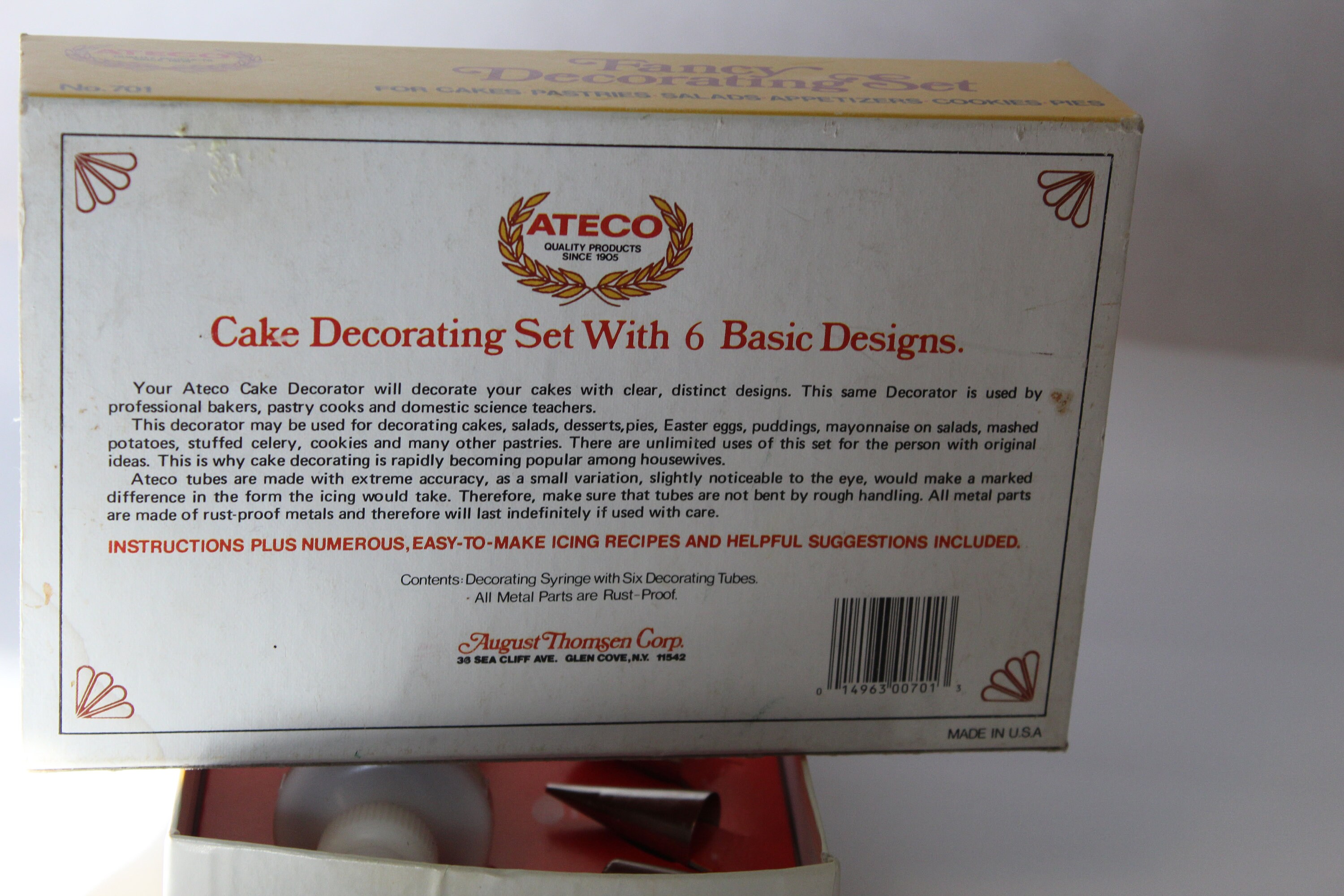 Ateco Fancy Cake and Pastry Decorating Set No. 701 - Etsy