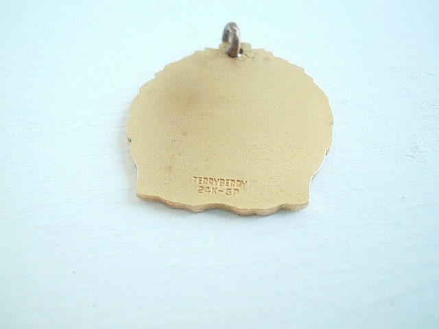 Vintage Terryberry Baseball Pendant Charm 24K GP - Etsy
