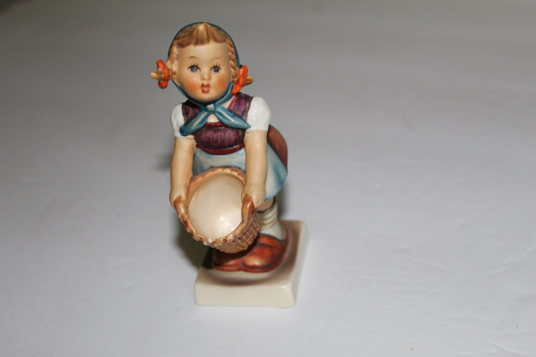 Vintage MJ Hummel Little Helper Girl With Basket - Etsy
