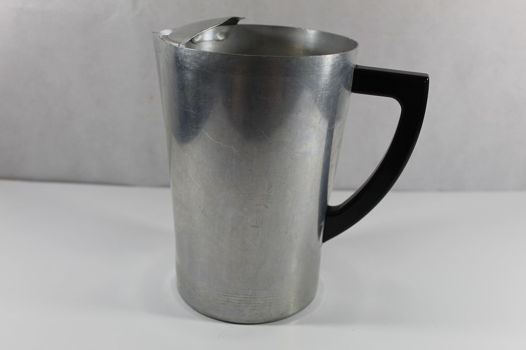 Westbend USA Aluminum Pitcher 2 QT With Black Bakelite Handle - Etsy