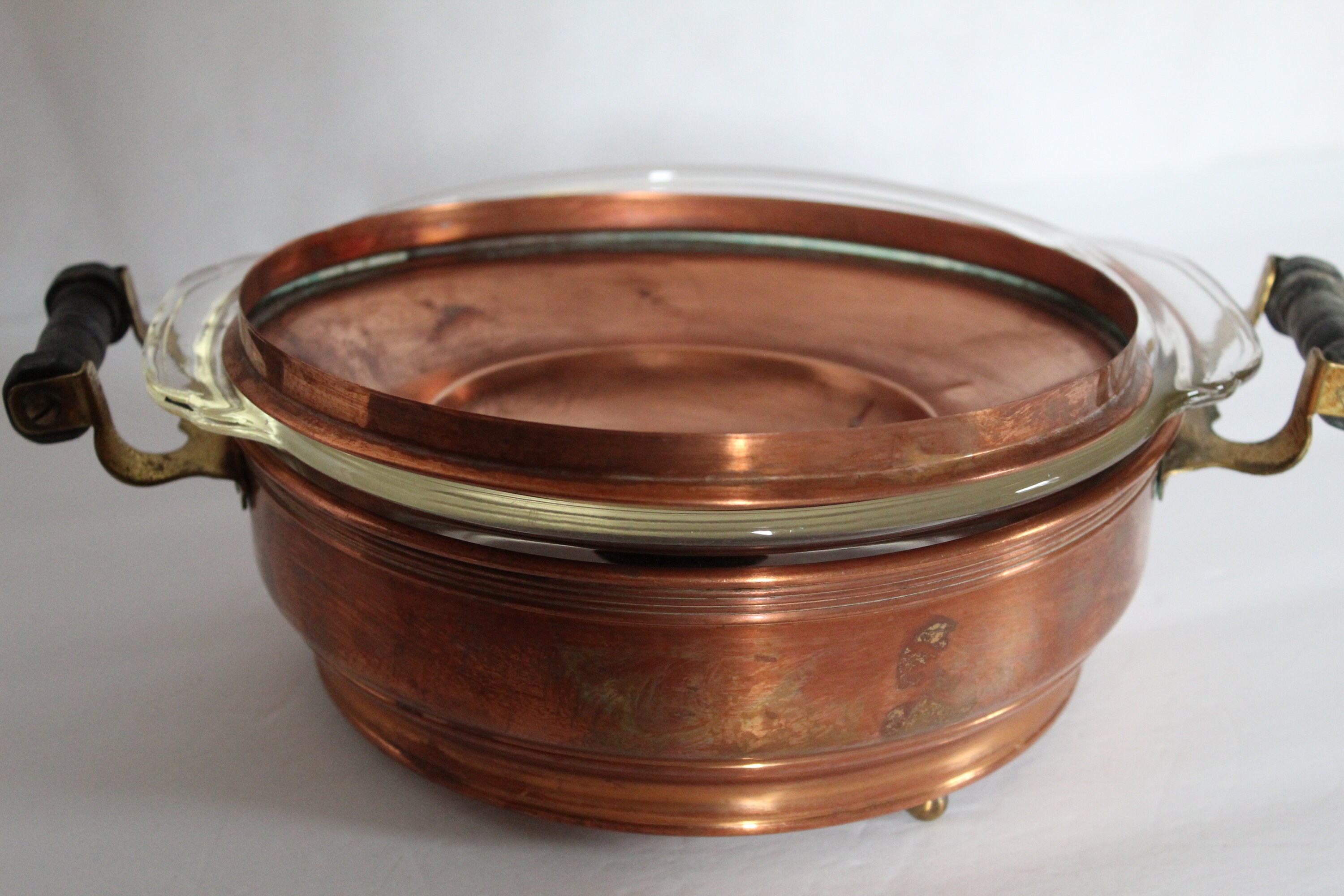 Vintage Fire King Chafing Dish Casserole 1 1/2 Quart Copper Holder - Etsy