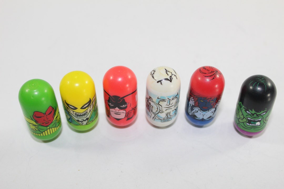 2003 Marvel Mighty Beanz, Set of 6 Collectible Toys, Marvel Hulk, Ice ...