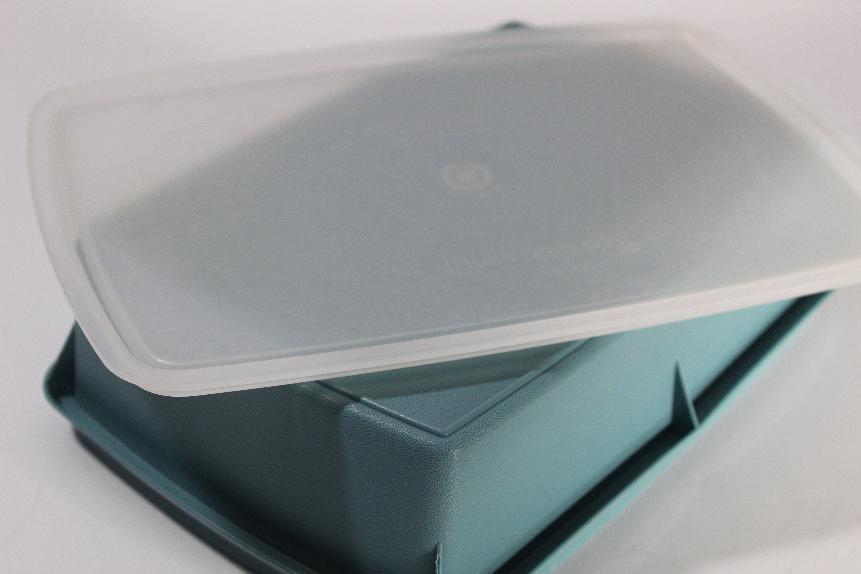 Vintage Tupperware Blue Tuppercraft Container, 2 Piece Storage Unit ...