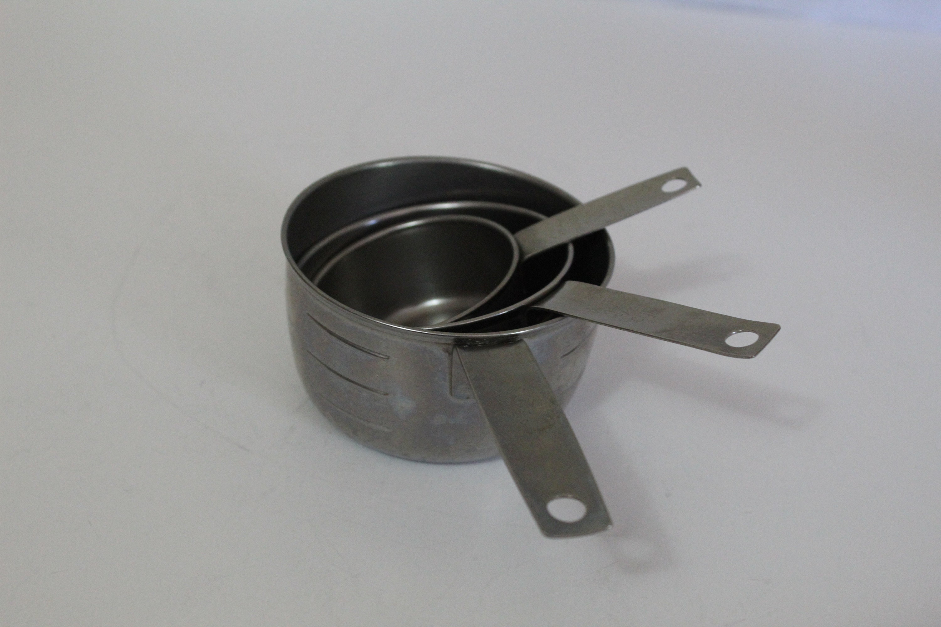 Vintage Foley Stainless Steel Measuring Cups, Set of 3, 1/4, 1/2 and 1 ...