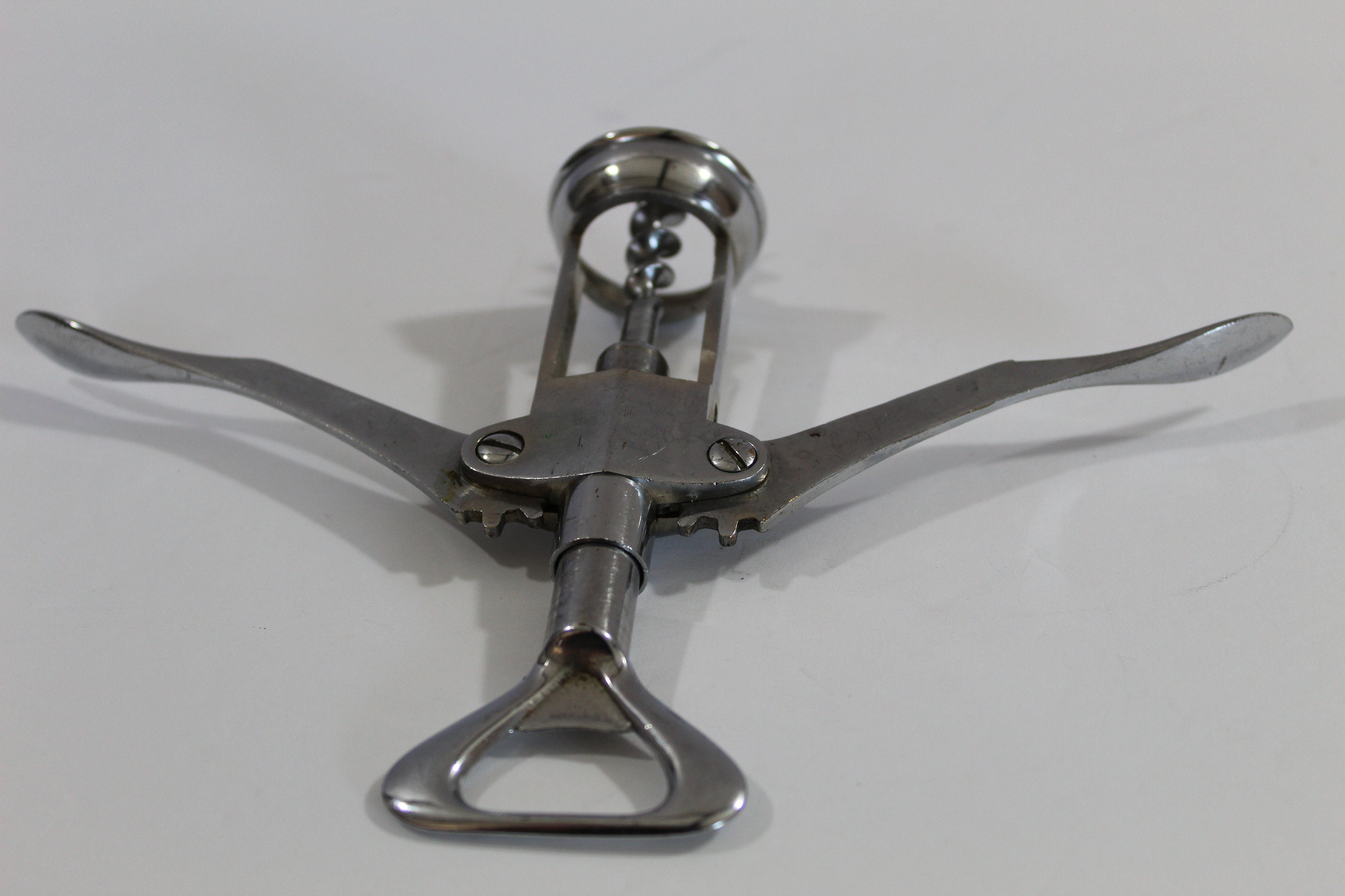 Vintage Brevettato Italy Corkscrew Bottle Opener, Stainless Steel - Etsy
