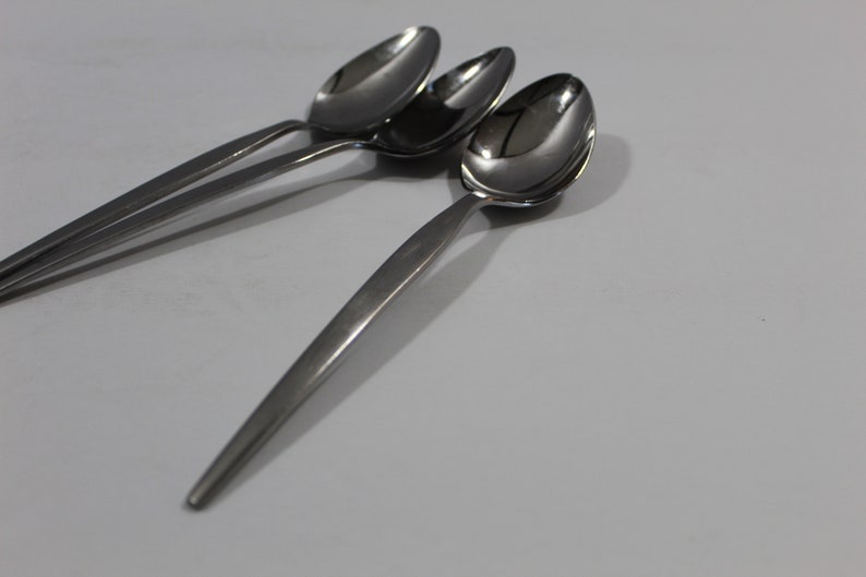 3 Vintage Epic Oval Soup Spoons, Custom Stainless Japan Prince Place ...