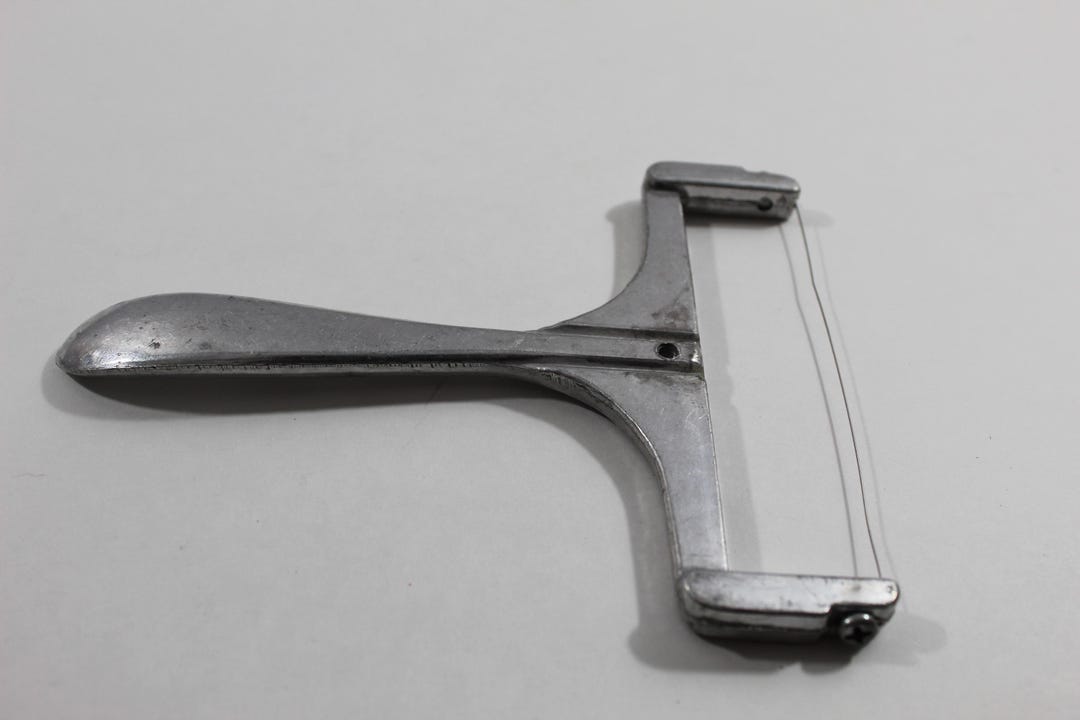Vintage Taiwan Cast Aluminum Wire Cheese Slicer Cutter, Handheld ...