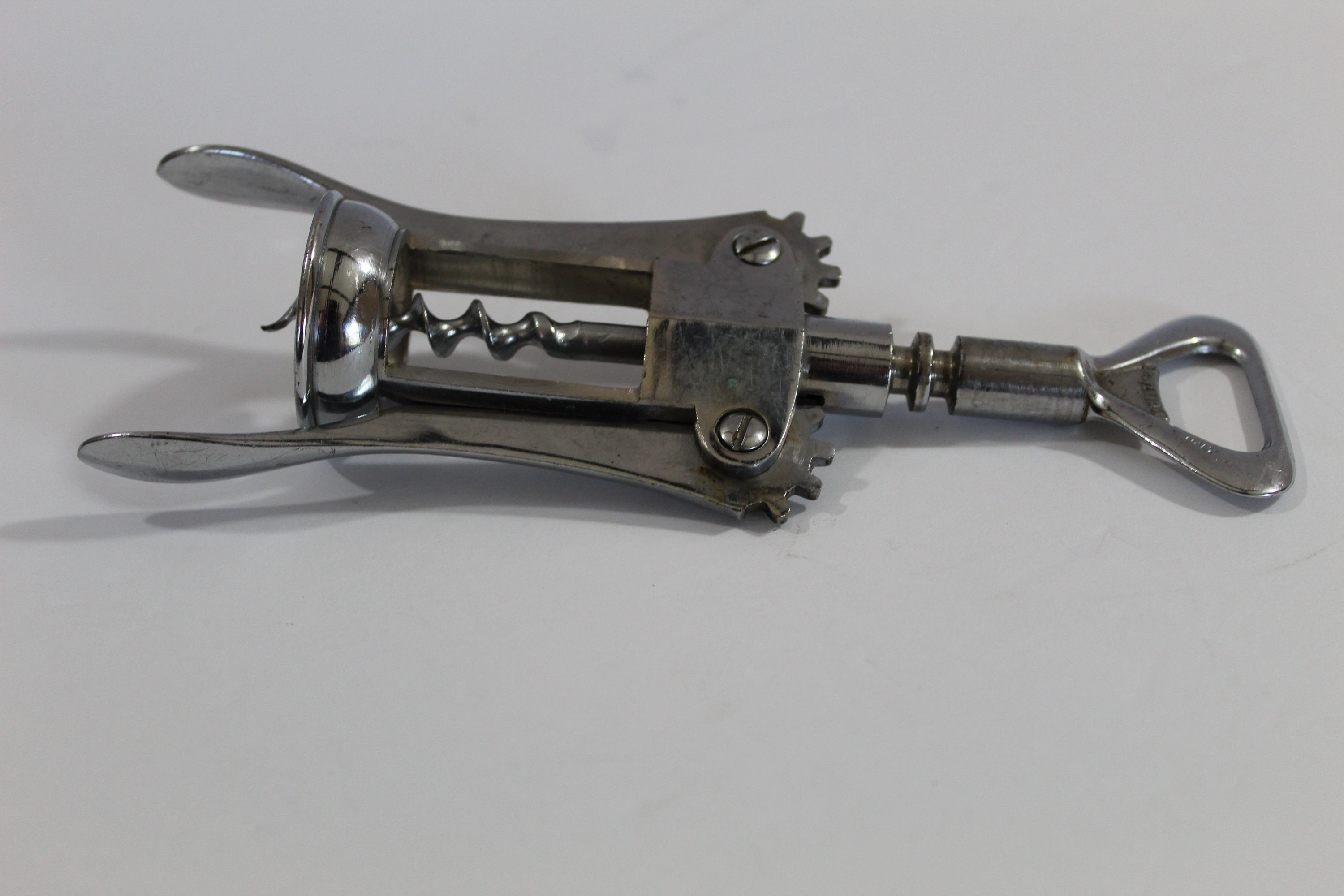Vintage Brevettato Italy Corkscrew Bottle Opener, Stainless Steel - Etsy
