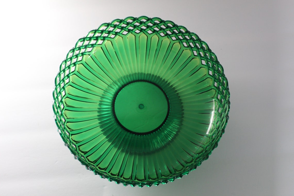 Vintage Regaline N200 Forest Green Plastic Pedestal Bowl 9 Size - Etsy