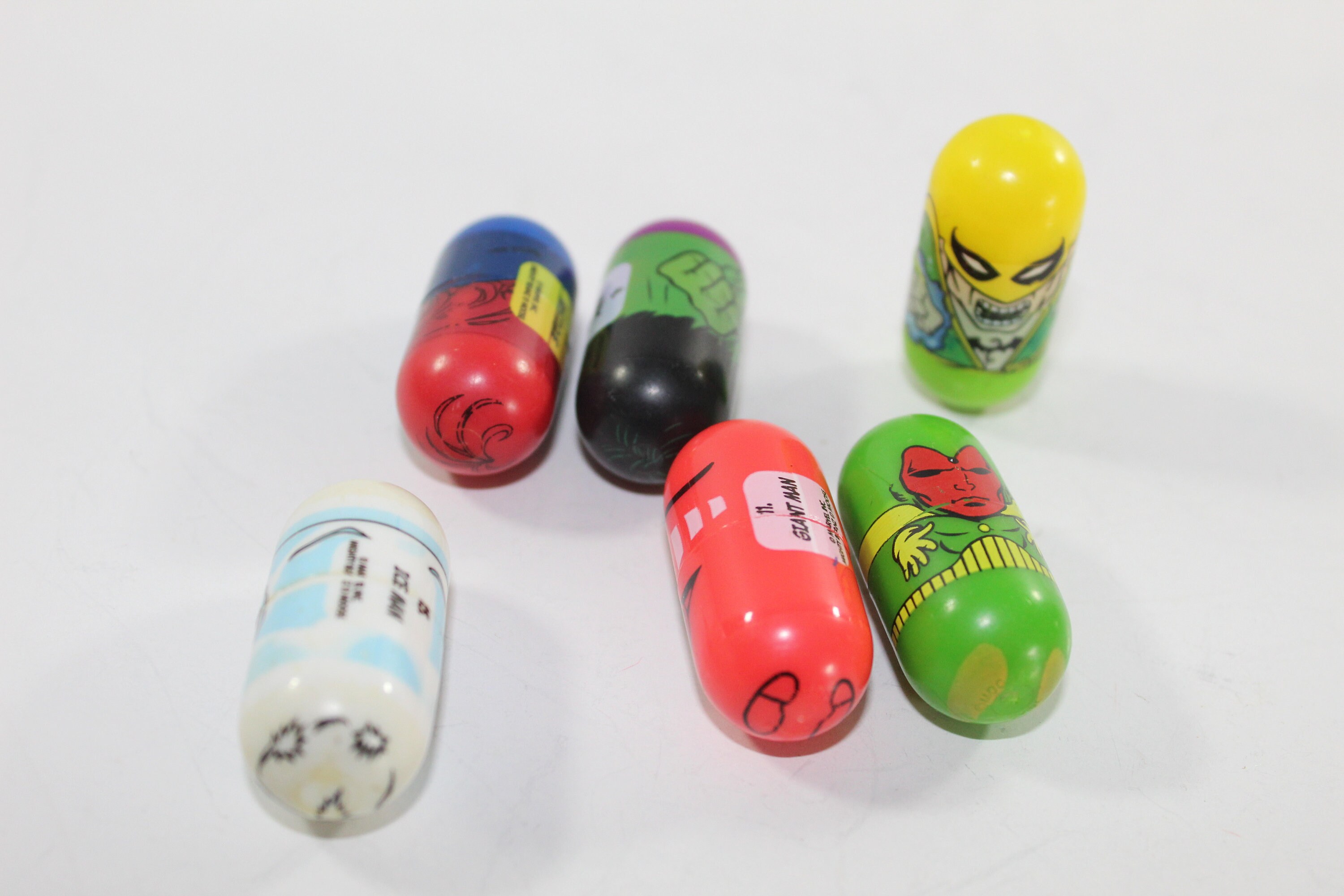 2003 Marvel Mighty Beanz, Set of 6 Collectible Toys, Marvel Hulk, Ice ...