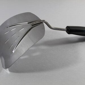 Foley Stainless Steel Wide Slotted Turner Lifter Curved Spatula MPLS - Etsy