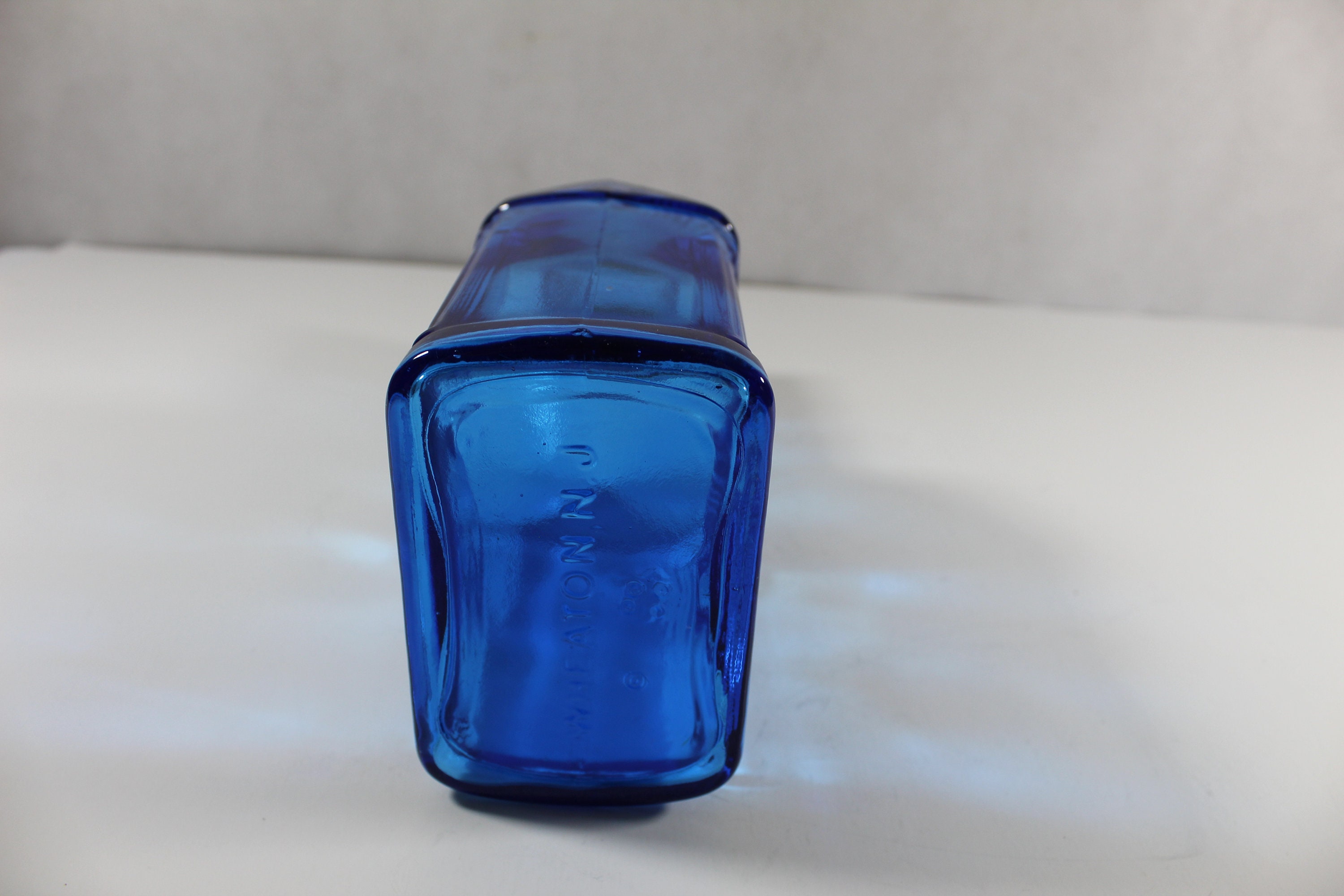 Wheaton NJ Blue 1775 Paul Revere Glass Bottle, Corked Glass Bottle ...