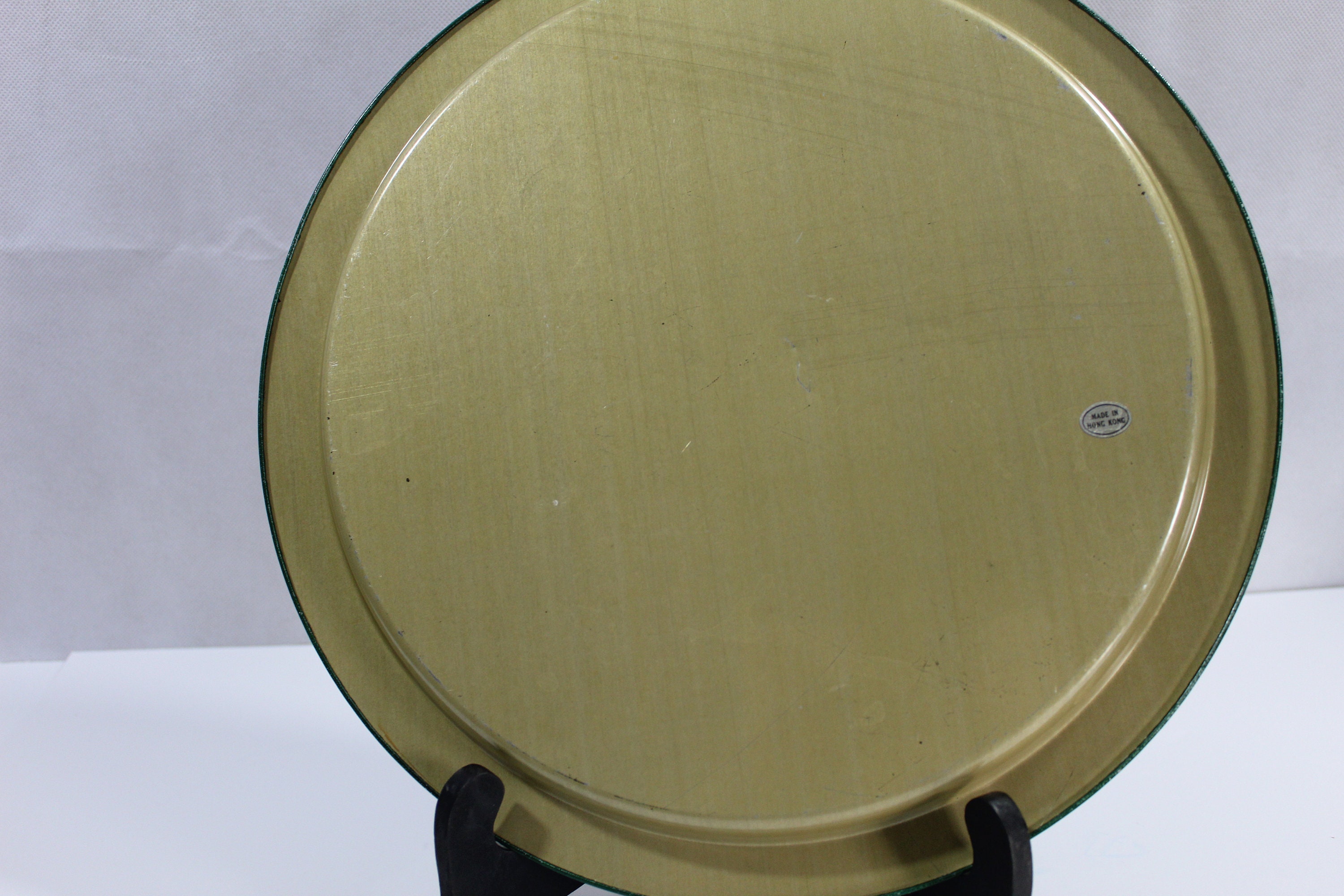 1984 SNP Chicago Christmas Reindeer Tin Platter Tray 13, Holiday Cookie ...