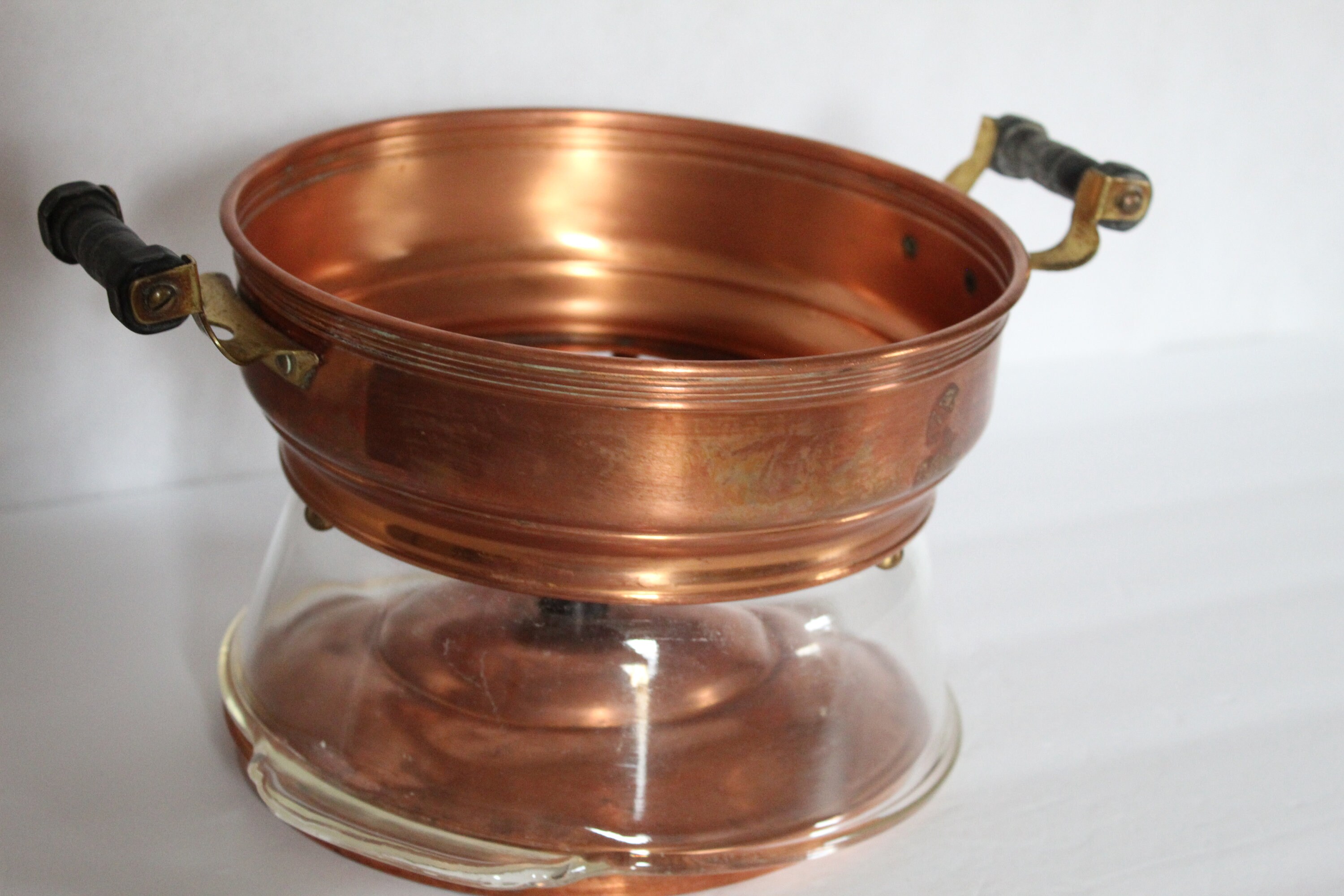Vintage Fire King Chafing Dish Casserole 1 1/2 Quart Copper Holder - Etsy
