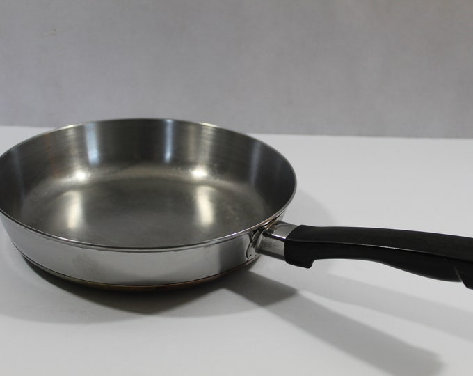 1950s Sears Maid of Honor Frying Pan 9.5", Copper Bottom, Stainless ...