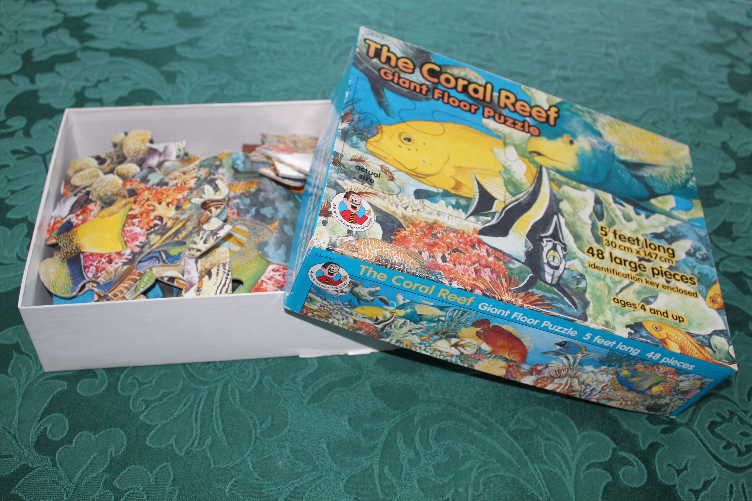 The Coral Reef Puzzle, Giant Floor Puzzle 5 Feet Long 48 Pieces, Made ...