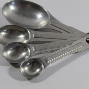 Aluminum Measuring Spoons, Set of 4 Sizes, Baking Accessories, Cooking ...